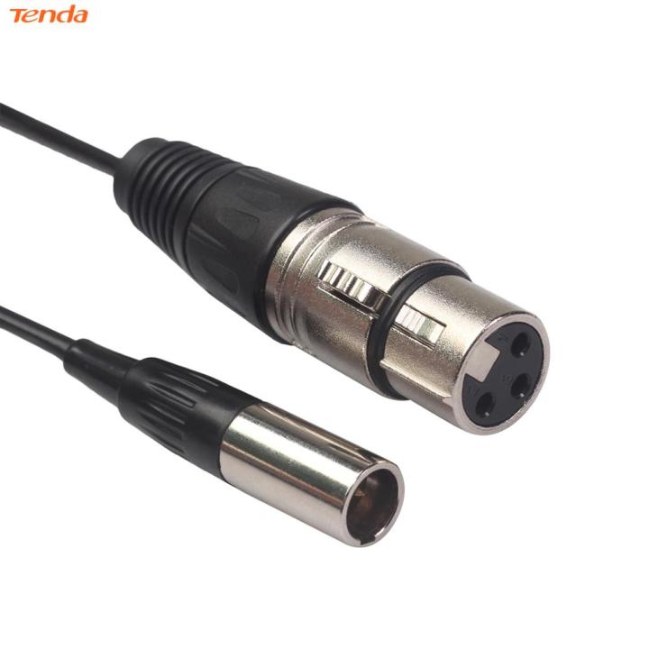 Mini XLR 3Pin Male to XLR 3Pin Female Audio Cable Camera Microphone ...