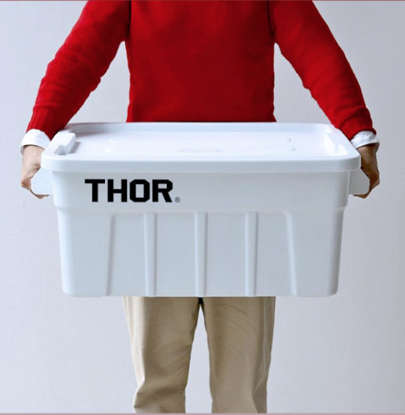 TH0R STACKABLE STORAGE BOX WITH LID : 53L | Lazada PH