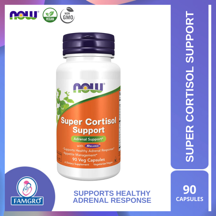 NOW Foods Super Cartisol Support with Relora for Anti-Stress- 90 ...