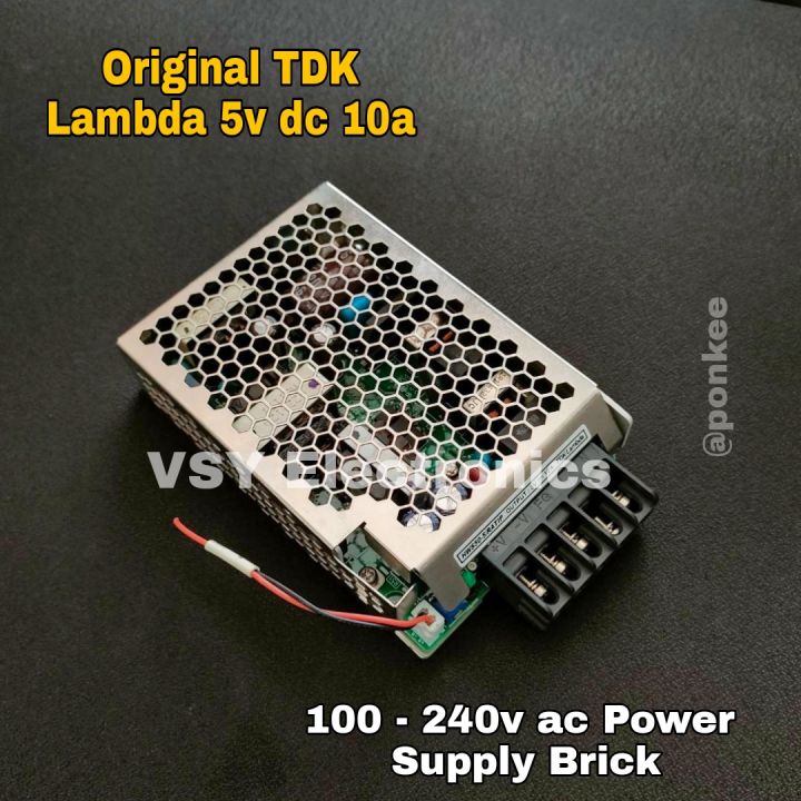 Original TDK Lambda 5v dc 10a / 5 volts 10 amps 100 - 240v ac Power ...