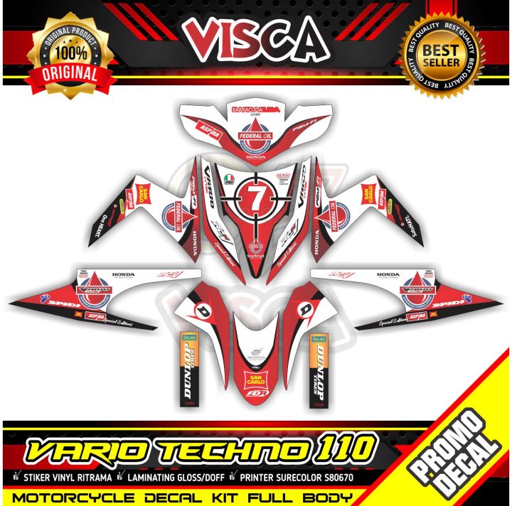 Decal Vario Techno 110 Full Body Stiker Vario Techno 110 Full Body Doni ...