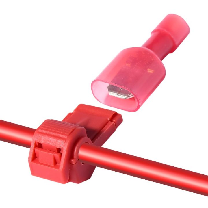 Wire Connector T Tap Terminal Clip Quick Splice Lock Wire Crimp ...