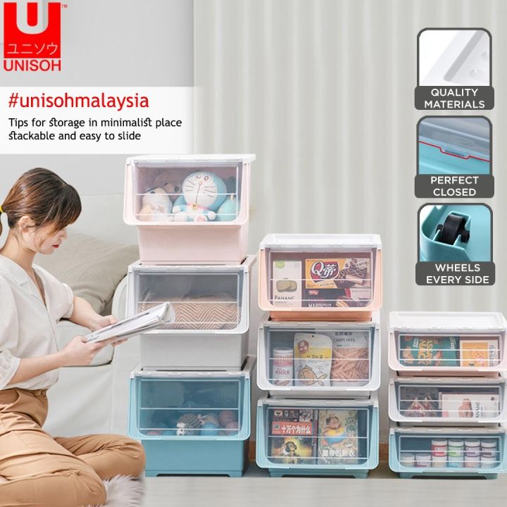 UNISOH Multifunction Storage Box Stackable Storage Box Storage ...