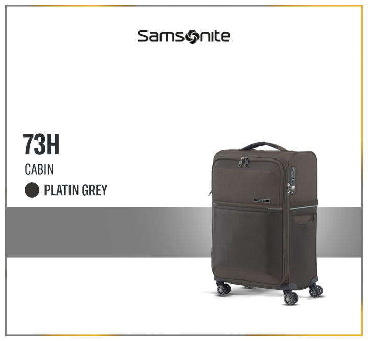 Samsonite Koper Softcase 73H Spinner Cabin 20 Inch - Platin Grey ...