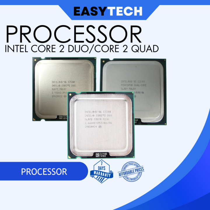 EASYTECH Processor Core 2 Duo/Core 2 Quad Series for Desktop CPU ...