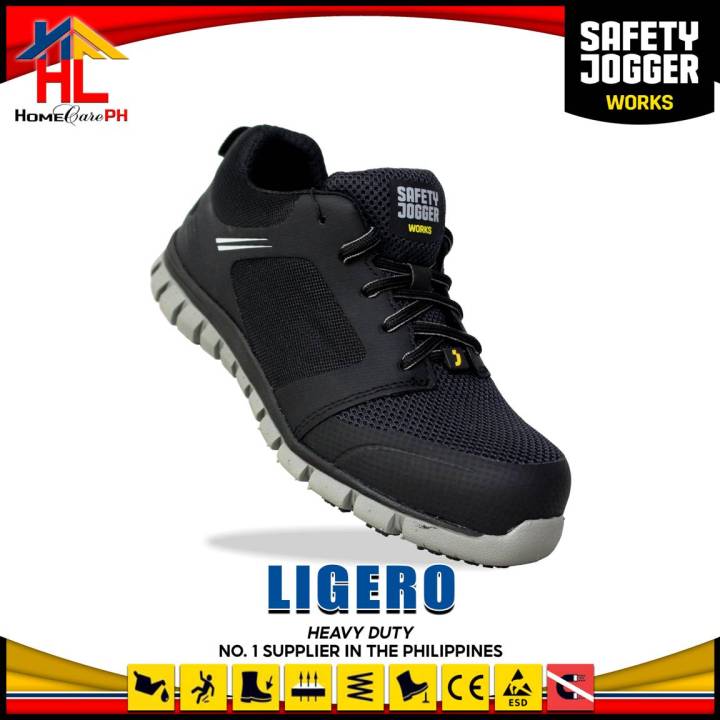 Safety Jogger Ligero S1 Black Safety Shoe Nano Carbon Toecap SJ Comfort ...