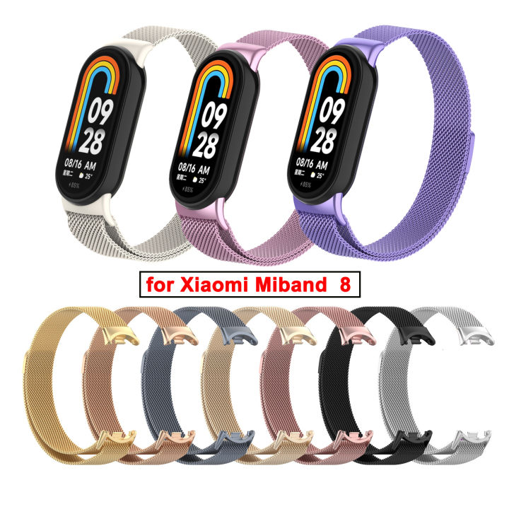 Milanese Loop Watch Band Strap For Xiaomi Miband 8/Xiaomi Smart Band 9 ...