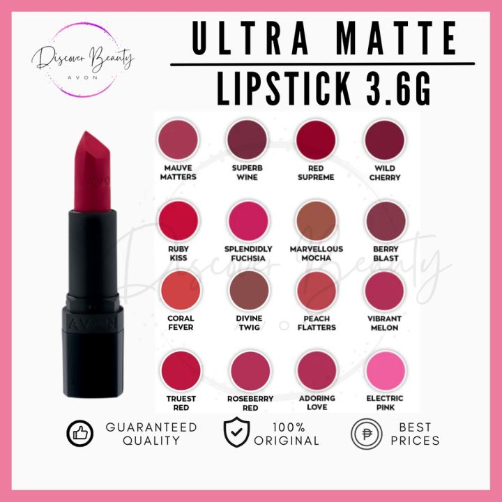 Avon ULTRA MATTE Lipstick 3.6g | Lazada PH