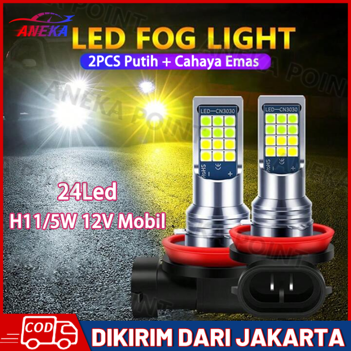 【2PCS】Lampu Foglamp Led Mobil / Lampu Poglamp Led 12 Vol / Lampu Led ...