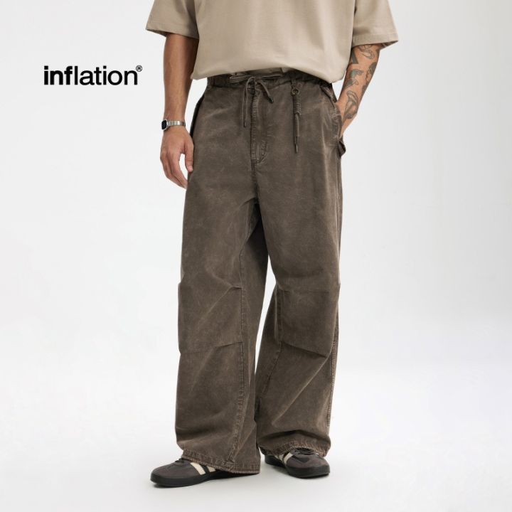 INFLATION brand men's youth 2025 spring new campus student re washed ...