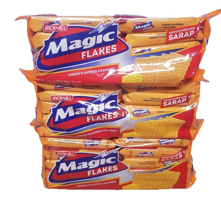 Jack N Jill Magic Flakes, Cheese Flavored Crackers - pack of 3 x 280 ...