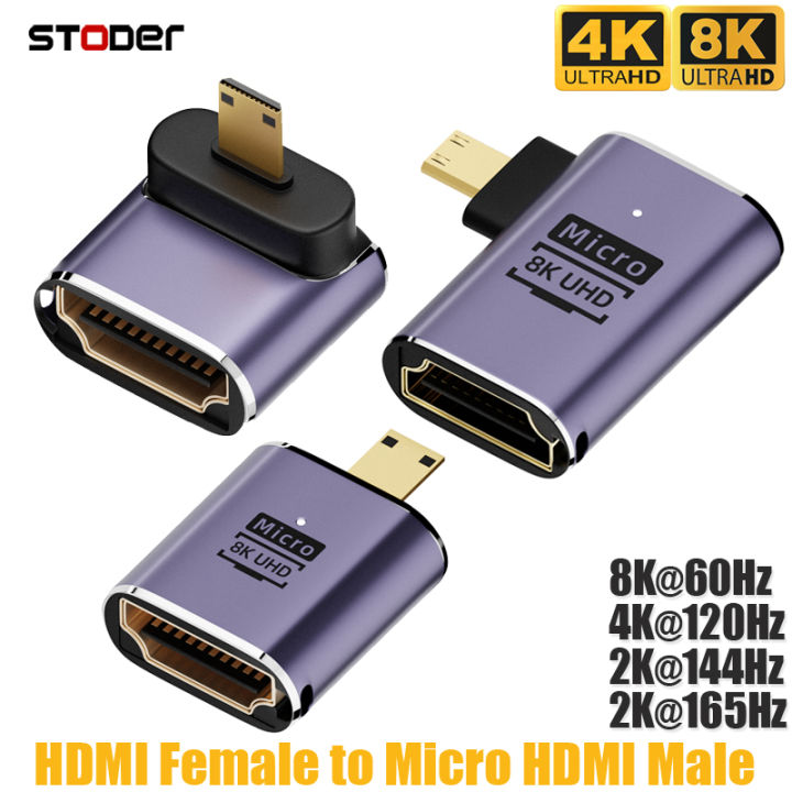 STODER HDMI to Micro HDMI Extender HDMI Cable Adapter Male Female HD ...