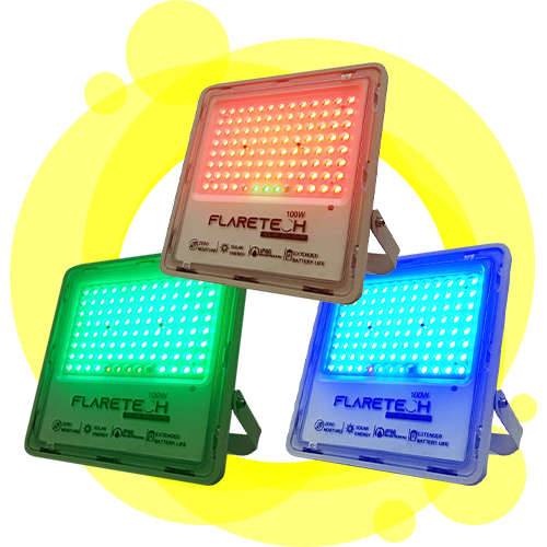 Flaretech RGB Solar Flood Light PX Series 50W,100,200W | Lazada PH