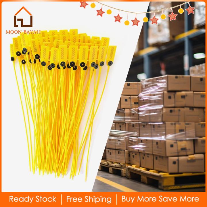 Moon BAYAH 100x Serialized Flag Numbered Cable Zip Ties Practical ...