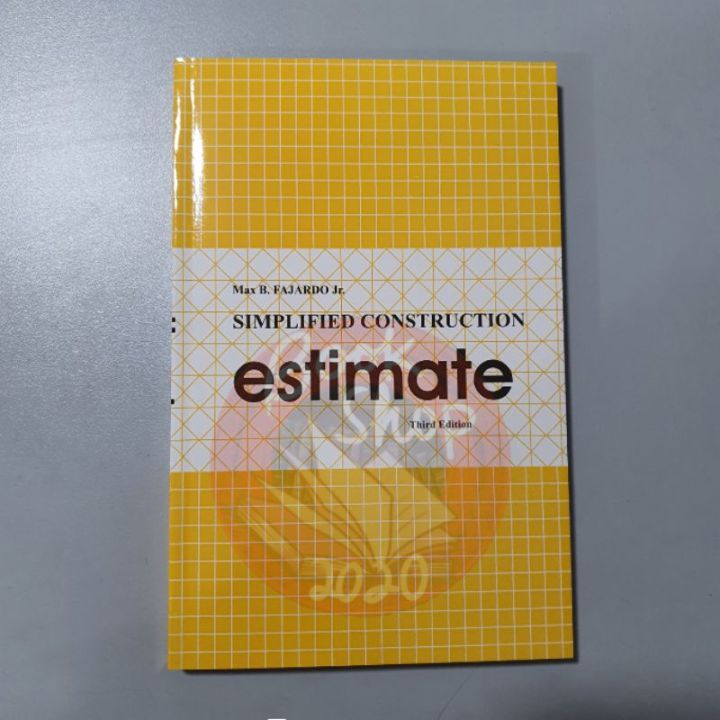 Simplified Construction estimate Third Edition | Lazada PH