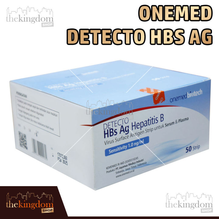 Onemed Detecto HBs Ag /1 /50 Alat Tes Deteksi Cek Hepatitis B HbsAg ...