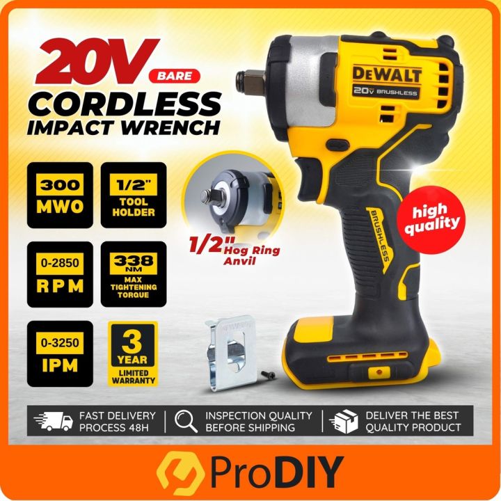 DEWALT DCF911N 20V Cordless Impact Wrench 12.7mm ( 1/2" ) Brushless Bare unit 3 Years Warranty ...