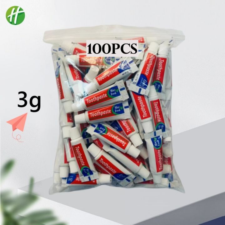 HOTEL TOOTHPASTE TUBE 3 gms - 100 PCS. | Lazada PH