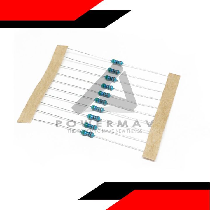 10pcs 560 ohms 5 band resistor 1/4w Metal film resistor 1% ohm for pcb breadboard arduino uno ...