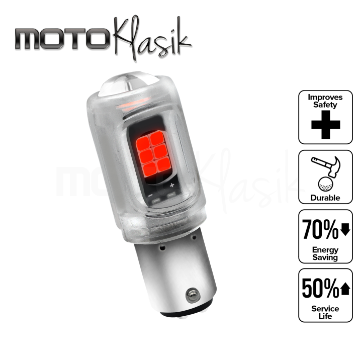 MOKOTO BRAKE LIGHT / TAIL LIGHT MOK-5233 STEADY RED WITH 16 LED CHIPS ...