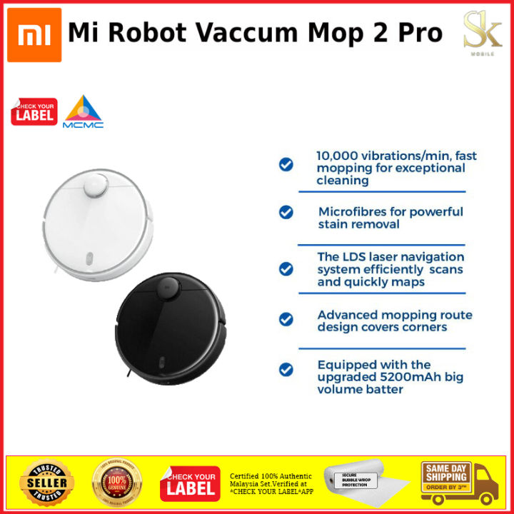 Xiaomi Mi Robot Vacuum Mop 2 Pro | (High-frequency sonic vibration ...