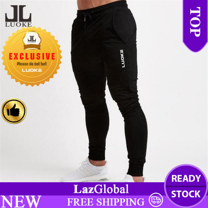 LUOKE Simpleกางเกงพิมพ์ลายผู้ชายโพลีเอสเตอร์กีฬาสันทนาการ11สี | Lazada ...