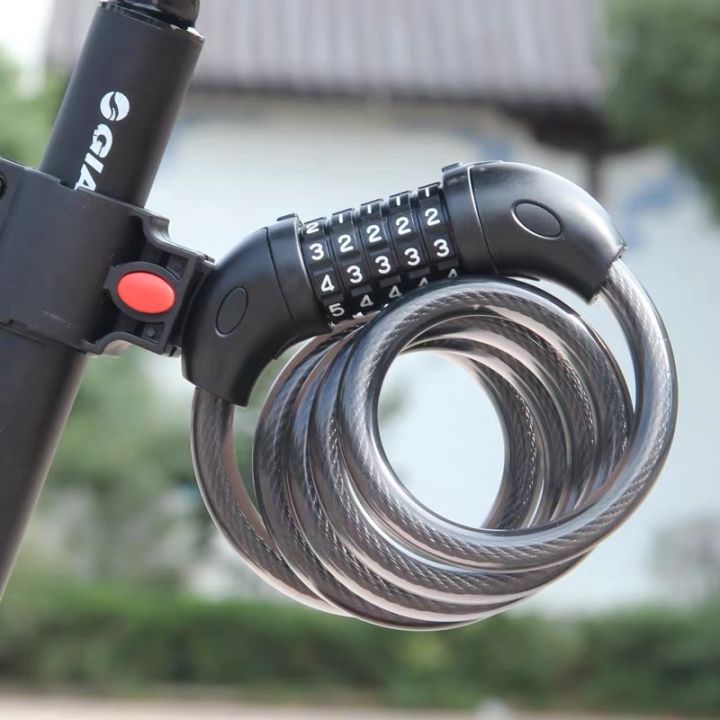 Tonyon 5 digit Bike Motorcyle Cable Lock Anti-theft Lock Password Lock ...