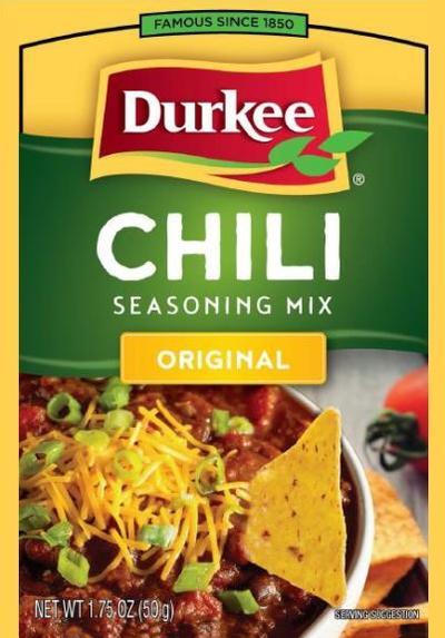 ชิลี่ ซีซันนิ่งมิกซ์ เดอร์กี้ ผงปรุงรส 50 กรัม / Durkee Chili Seasoning ...
