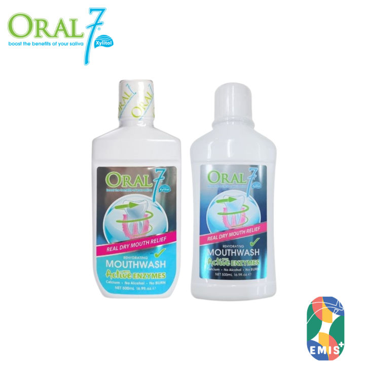 Oral7 / Oral 7 Mouthwash, MW500, 16.9 fl oz (500 ml), Oral Wetting Agent | Lazada Singapore