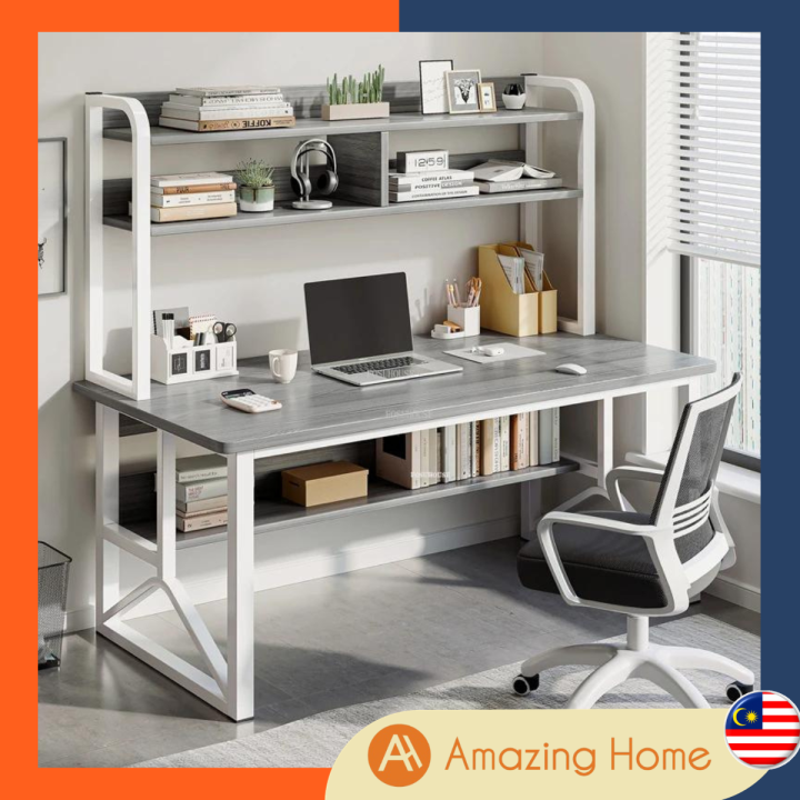 🔥Ready Stock🔥AmazingHome 140cm Study Table With Shelf Working Desk ...
