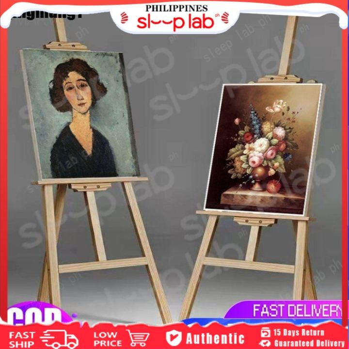 Wooden Easel Painting Display Adjustable Stand Pine Wood Frame Multiple ...