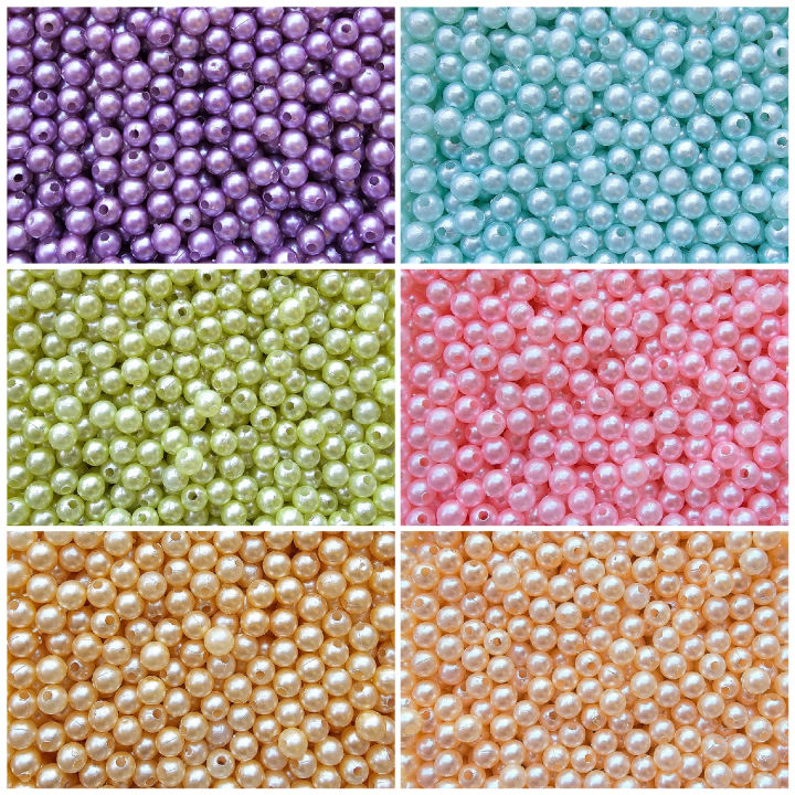 (50 gram) Mutiara Manik Manik Payet Sintetis Warna Warni DIY - BH142 ...