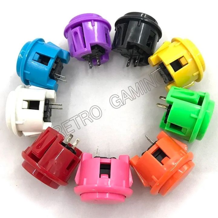 【Hot New Release】 10pcs Arcade 30mm Sanwa Push Button Snap Replace Obsf ...