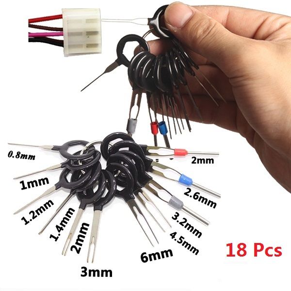 [BHKASDI] 18 Pcs Car Wire Harness Plug Terminal Extraction Pick ...