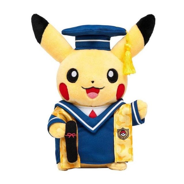 TAKARA TOMY Pokemon Graduated Phd Pikachu Plush Toys Kawaii Stuffed ...