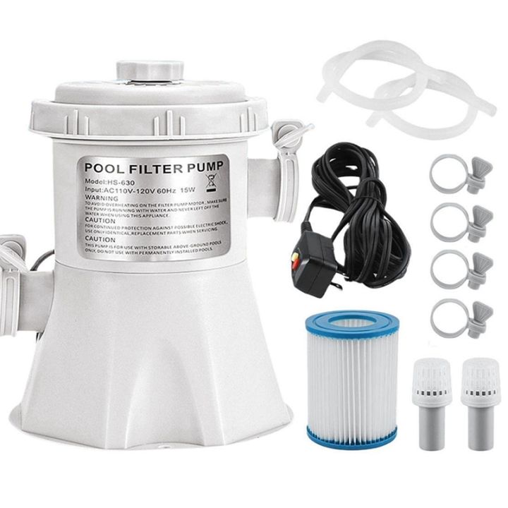 300 Gallon Filter Pump for Above Ground Pools, EU Plug, Swimming Pool ...
