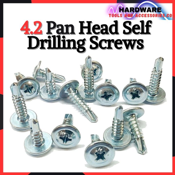 (100PCS) Pan Head Screw for Metal Self Drilling Screws Self Tapping ...