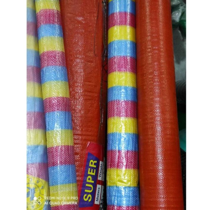 Sackolin Trapal Lona Blue Orange and Stripes 8 ft. sold per meter Eye ...