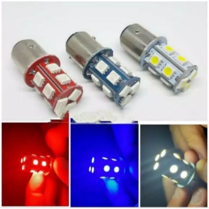 Lampu Led Rem stop 13 mata belakang strobo flash kedip bohlam rem led ...
