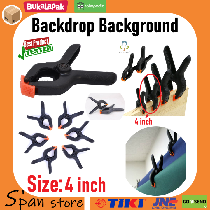 Klik Penjepit Background Backdrop Studio Foto Ukuran 4 inch | Lazada Indonesia