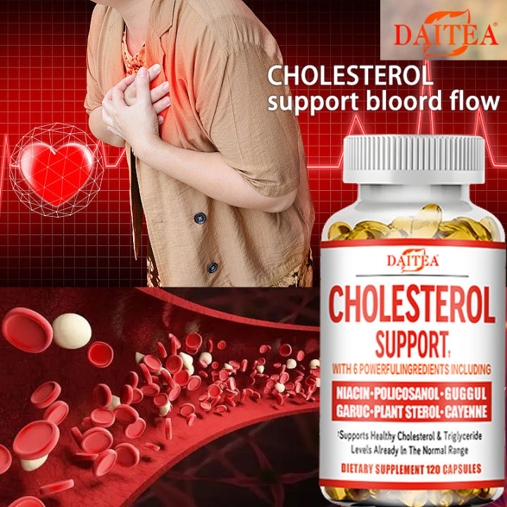 Cholesterol supplement to help with blood vessel health, support the ...