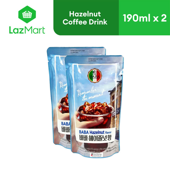 Baba Korean Pouch Drink Hazelnut 190ml - Pack of 2 | Lazada PH