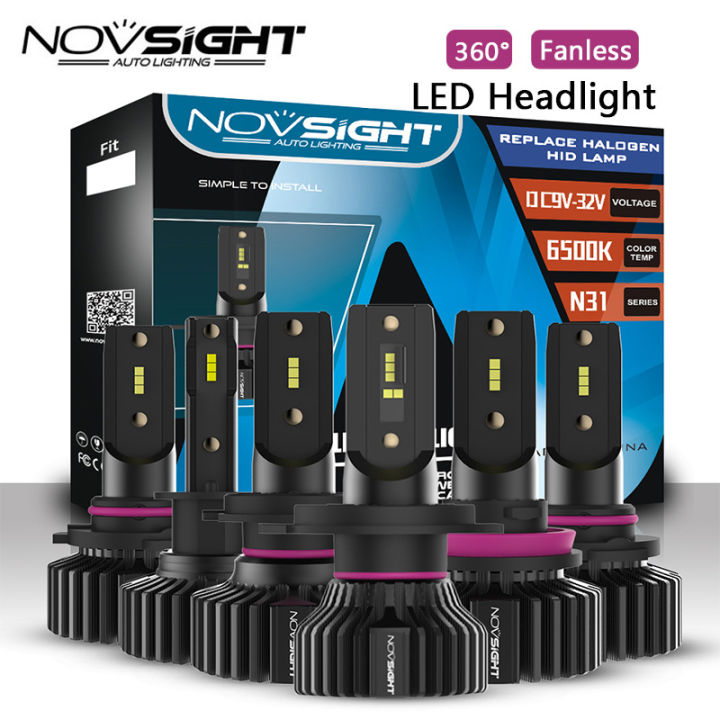 Novsight New Arrival N31 LED Car Headlight 9005(HB3) 9006(HB4) H1 H4 H7 ...