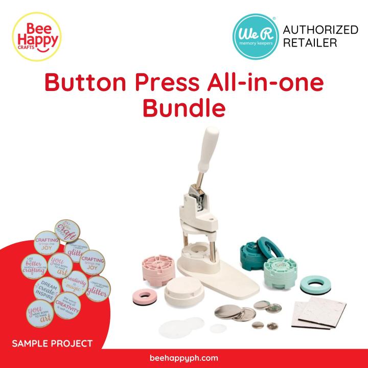 Button Press All-in-One Bundle We R Memory Keepers (w/ Small, Medium ...