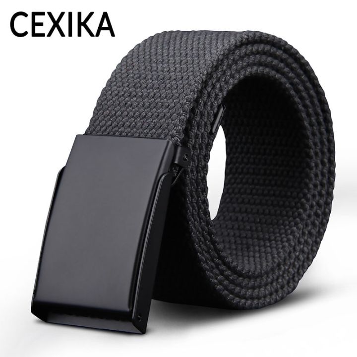 Plus LONG Size 160 150 140 130 120 110 Cm Canvas Belts Men Black ...