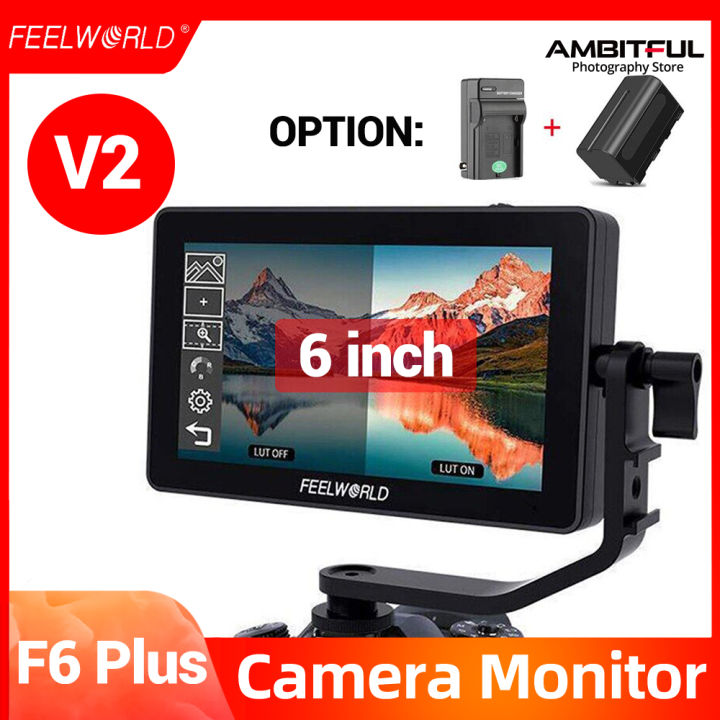 FEELWORLD F6 Plus V2 Version 5.5inch screen Suppor 4K 3D DSLR Camera ...