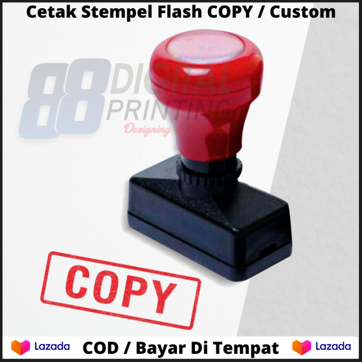Promo Cetak Stempel Flash / Stampel Murah Stempel Otomatis | Lazada Indonesia