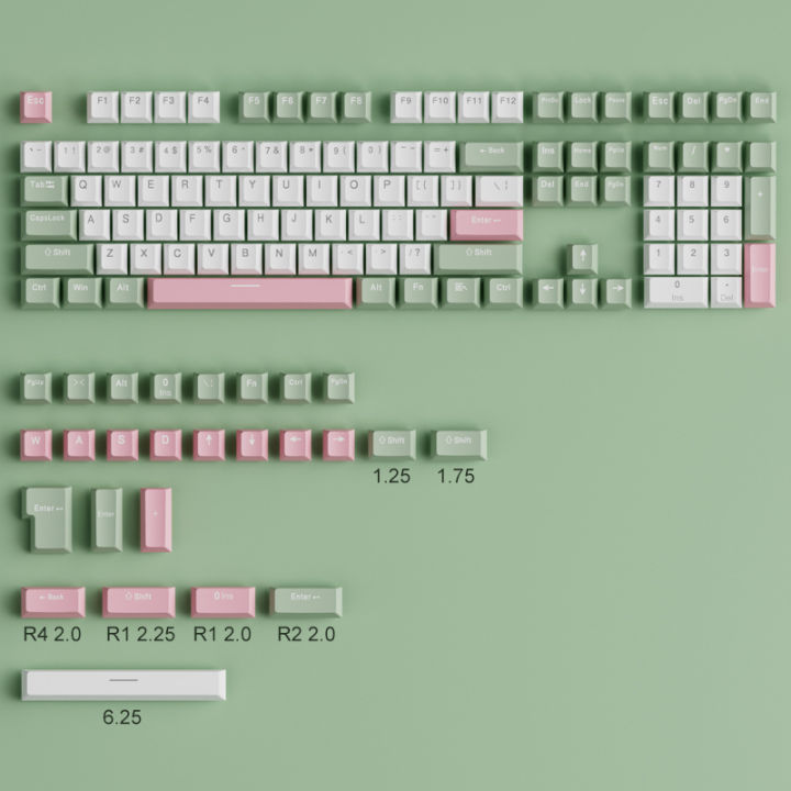 Lotus Theme Keycaps PBT Double-shot OEM Profile Keycap Custom Keycaps ...