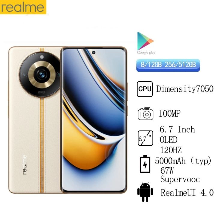 Global Rom Realme 11 Pro 5G Mobile Phone Dimensity 7050 6.7 AMOLED ...