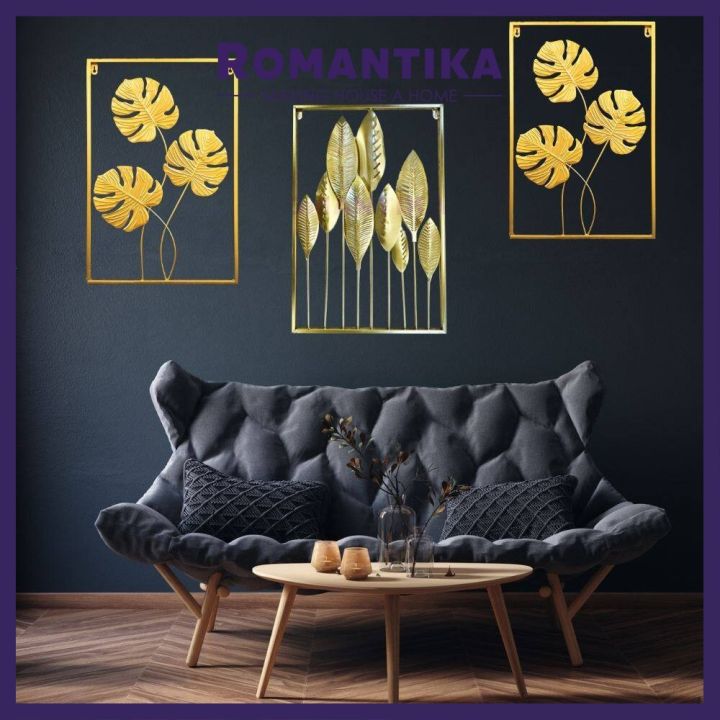 Romantika Monstera Wall Hanging Modern Decoraction Metal Art Nordic ...